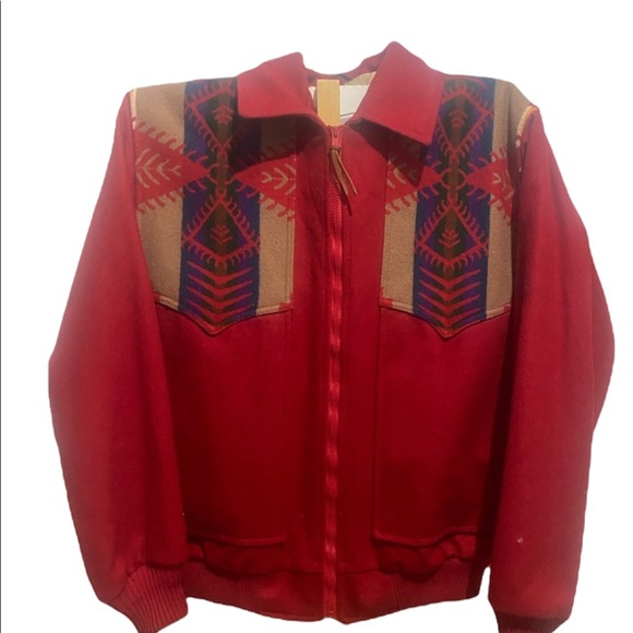 Pendleton | Jackets & Coats | Pendleton Jacket Large Red Nonsmoker ...